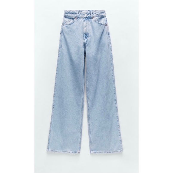 Zara | Jeans | Zara Wide Leg Jeans Light Wash | Poshmark